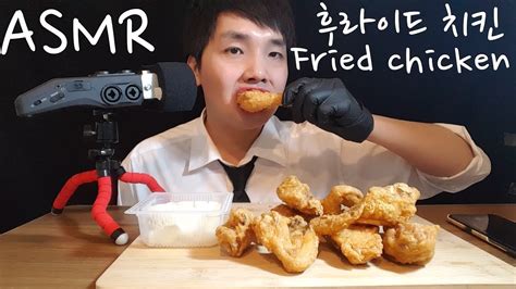 Asmr 퇴근하고 처갓집 후라이드 치킨 리얼사운드 먹방 Fried Chicken Eating Sounds Mukbang No
