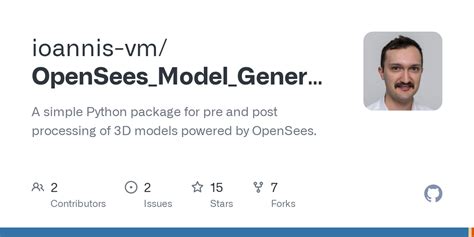Github Ioannis Vmopenseesmodelgenerator A Simple Python Package For Pre And Post