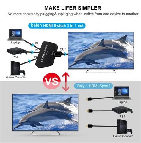 Verilux 4k 60hz 1 In 3 Hdmi Switch At Rs 1012 Active Hdmi Splitter In New Delhi Id
