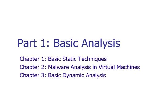 Ppt Mastering Malware Analysis Techniques Powerpoint Presentation