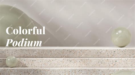 3d рендеринг изображения макета шаблона текстуры терраццо пустого пространства в ландшафте с