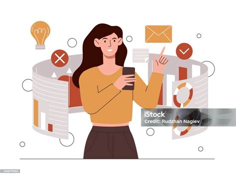 Multitask Business Woman Stock Illustration Download Image Now