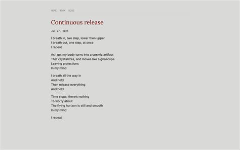 Continuous Release —