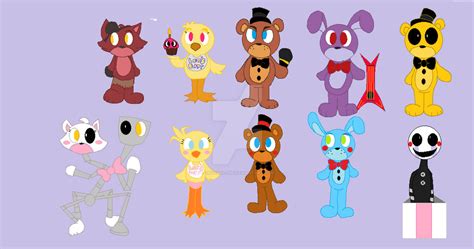 Fnaf The Fazbear Cube Crew By Crystal Tpf On Deviantart