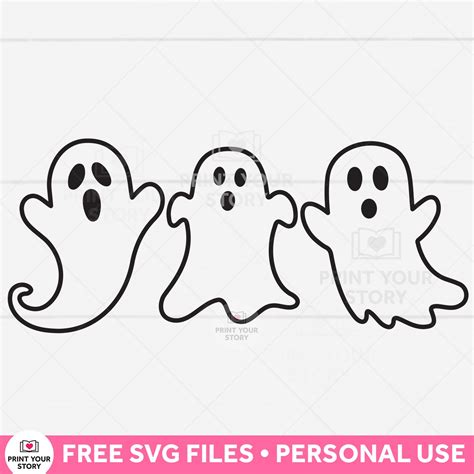 Free Ghost Svg Files For Halloween Crafts Personal Use