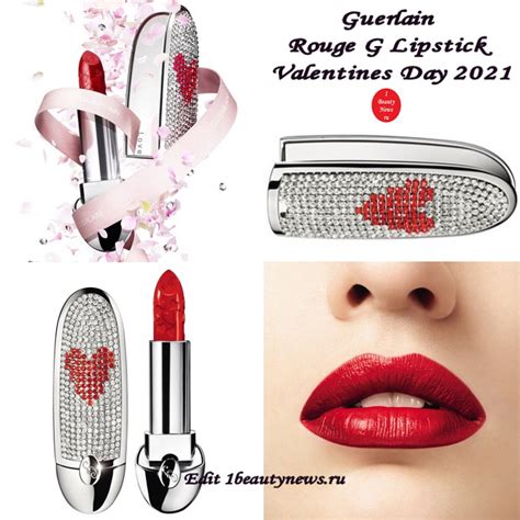 Лимитированная губная помада Guerlain Rouge G Lipstick Valentines Day ...