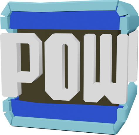 File Pmtok Pow Block Model Png Super Mario Wiki The Mario Encyclopedia