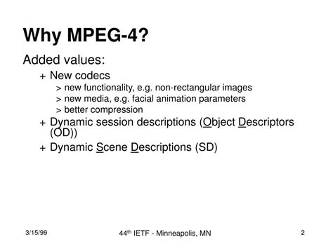 Ppt Rtp Payload Format For Mpeg 4 Streams Powerpoint Presentation