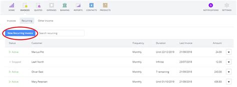 How To Create Recurring Invoices Debitoor Invoicing And Accounting