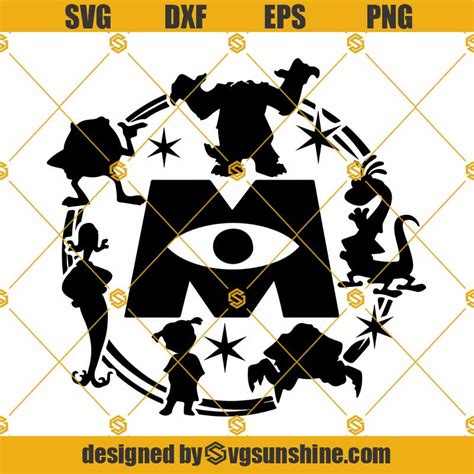 Monsters Inc Svg Png Dxf Eps Monsters Svg Monsters Logo Svg Mike Svg