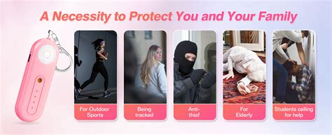Amazon Com Rechargeable Personal Safety Alarm For Women DB Self Defense Keychain Alarm