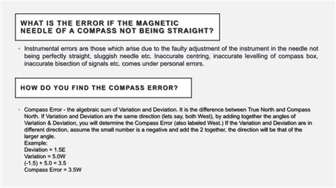 Compass Error Pptx