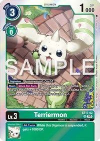 Terriermon Digimon Myp Cards