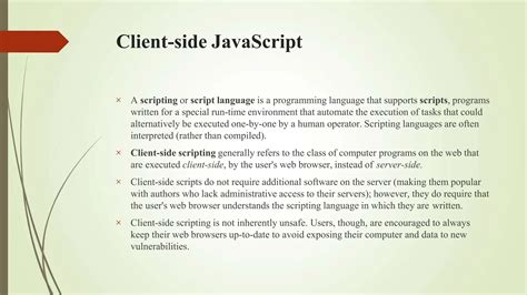 Introduction To Java Scriptsfor Sympptx