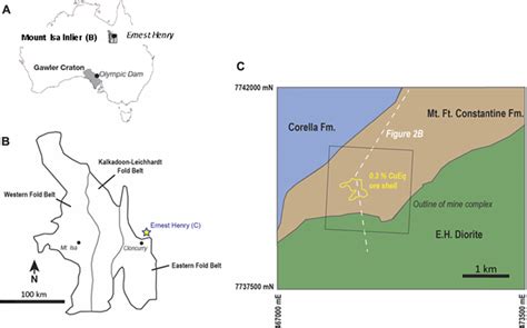 A Map Of Australia Showing The Location Of The Mount Isa Inlier And