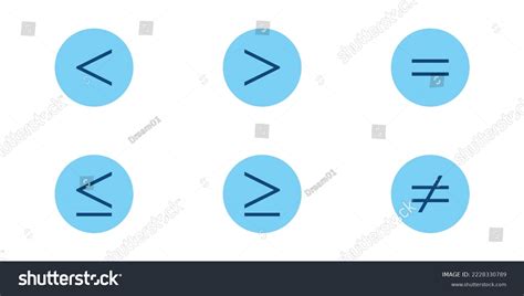 Less Than Greater Than Equal Symbol Stock Vector Royalty Free 2228330789 Shutterstock