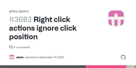 right click actions ignore click position · issue 3683 · geany geany