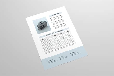 Technical Data Sheet Template Ms Word Template Product Data Sheet Product Specification Sheet