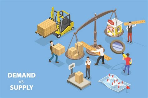Premium Vector 3d Isometric Flat Vector Conceptual Illustration Of Demand Vs Supply