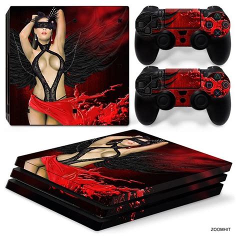 PS4 Pro Playstation 4 Console Skin Decal Sticker Sexy Girl Abstract Custom Set EBay