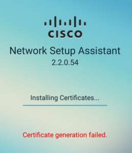 Cisco ISE Fixing Certificate Generation Failed Error With Android Devices WRMEM