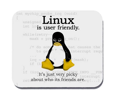 Linux Is User Friendly But Picky About Its Friends Mouse Pad Neurons