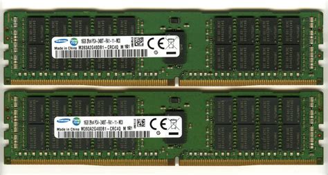 Yahoo オークション Samsung Ddr4 2400 Ecc Registered 16gb×2枚セ