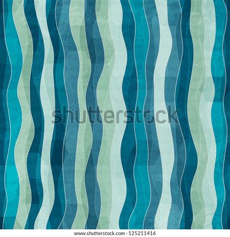 Abstract Wave Seamless Pattern Grunge Effect Stock Vector Royalty Free