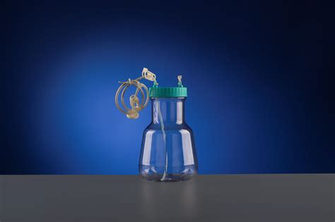 3l Flask With Baffles Bi Directional Transfer Cap With Tpe Tube Gmp