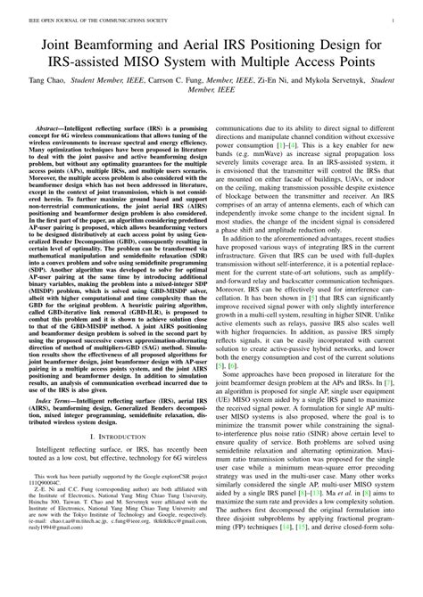 Pdf Joint Beamforming And Aerial Irs Positioning Design For Irs Assisted Miso System With