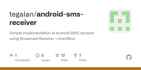 Github Tegalanandroid Sms Receiver Simple Implementation Of Android Sms Receiver Using