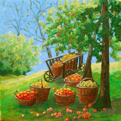 Картина Урожай. Размеры: 26x26, Год: 2020, Цена: 3200 рублей Художник ...