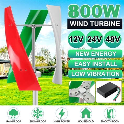 12v 24v 48v 400w 600w 800w Energy Windmill Lantern Vertical Axis Permanent Maglev Wind Turbine