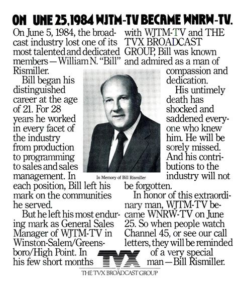 Faded Signals Wgnn Tv Signed On From Winston Salem In 1979 As