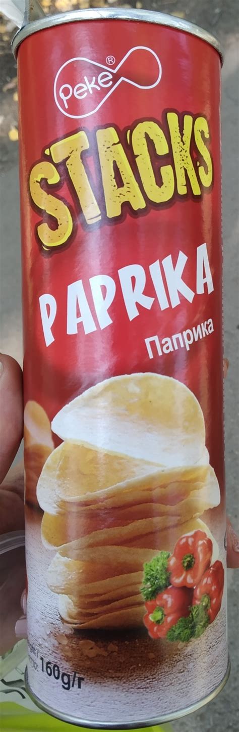 Чипсы картофельные Peke Stacks, паприка - «Съедобно » | отзывы