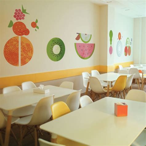 Дизайн стен школьной столовой Идеи для украшения Дизайн стены Учебные помещения