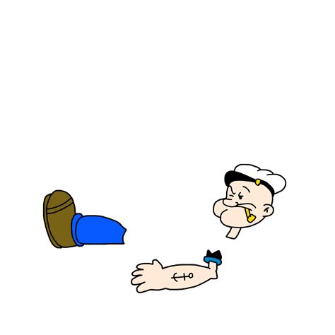 Popeye Almost Invisible By Ultra Shounen Kai Z On Deviantart
