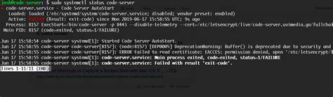 Setup A Custom Systemd Service For Code Server On Ubuntu 1804 · Issue 758 · Codercode Server