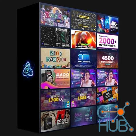 Atomx Packs Collection 2025 Updates After Effects Premiere Pro GFX HUB 2 0 Creative Community
