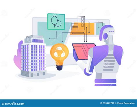 Ai Optimized Urban Planning Abstract Concept Vector Illustration Stock Vector Illustration Of