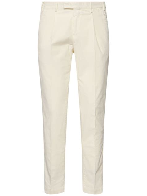 Master Stretch Cotton Blend Satin Pants Pt Torino Men Luisaviaroma