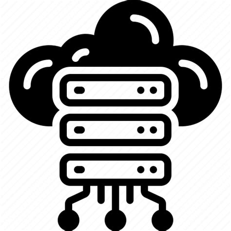 hosting server networking data database datacenter cloud server icon download on iconfinder