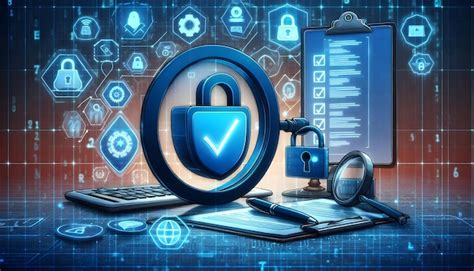 2d Vector As Security Audit Icon With A Checklist And Magnifying Glass Concept As Vector