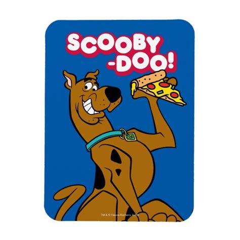 Scooby Doo With Pizza Slice Magnet Zazzle Scooby Doo Scooby