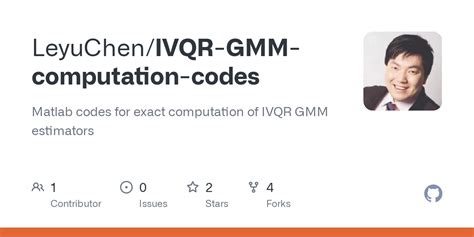 Github Leyuchenivqr Gmm Computation Codes Matlab Codes For Exact Computation Of Ivqr Gmm