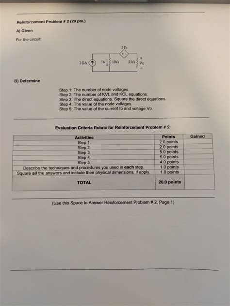 For The Circuit Determine Step 1 The Number Of
