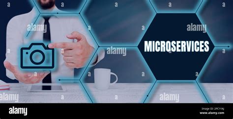 Sign Displaying Microservices Word For Software Development Technique Building Single Function
