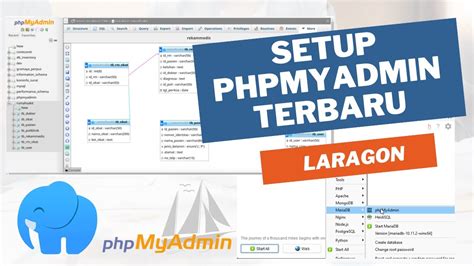 Setup Phpmyadmin Terbaru Di Laragon Youtube