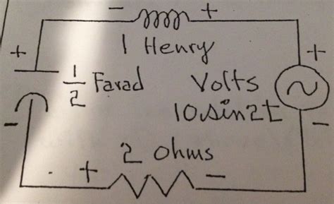 Solved For The Circuit Shown Current I Flows Around The Chegg Com