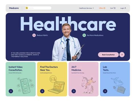 Hospital Healthcare Website Template Freebiesbug Medical Website